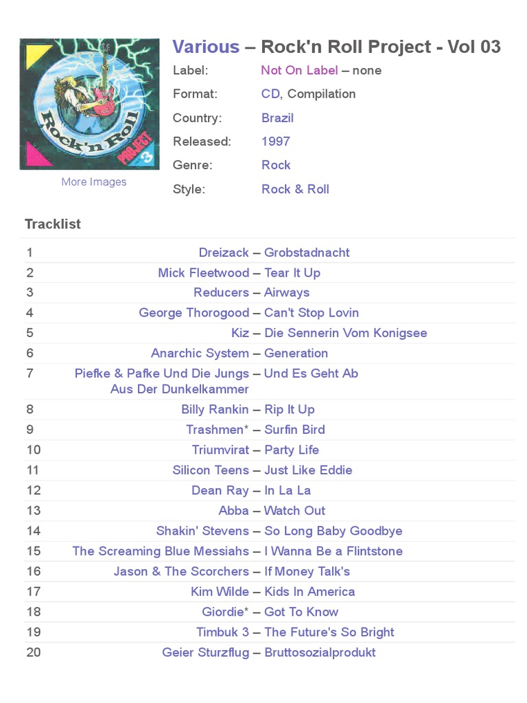 03 Rock'n Roll Project | PDF