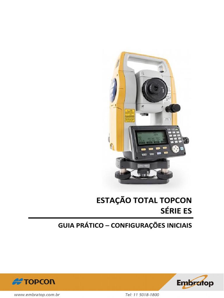 01 Topcon Es Guia Prático Configurações Iniciais | PDF | Medição ...
