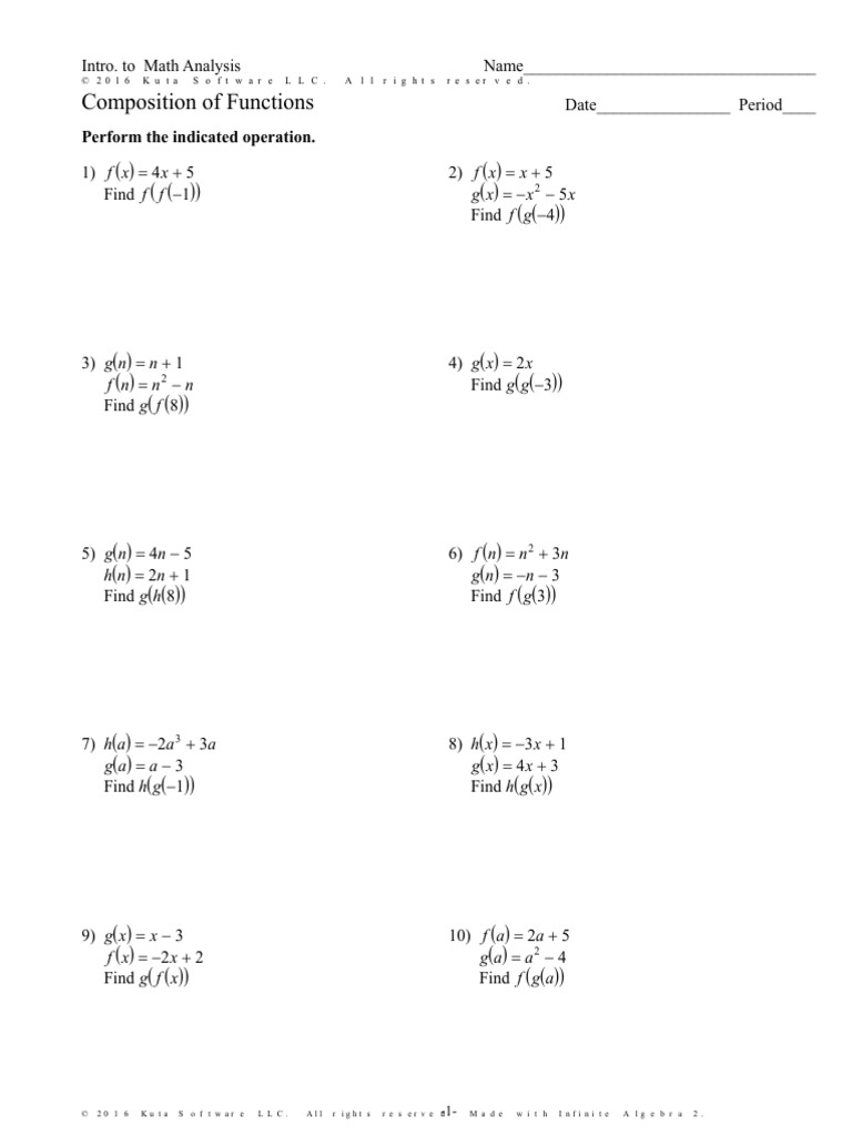 Composition of Functions PDF | PDF | Teaching Mathematics
