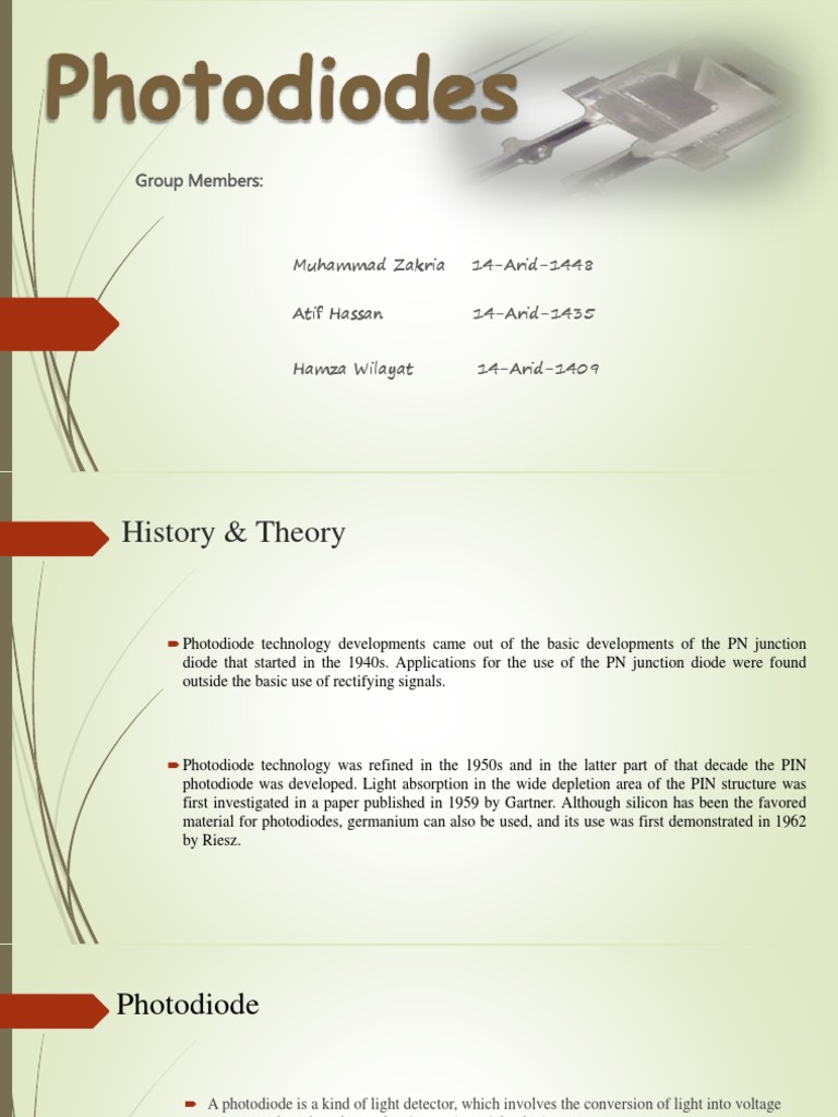 Photodiode PDF | PDF | Diode | P–N Junction