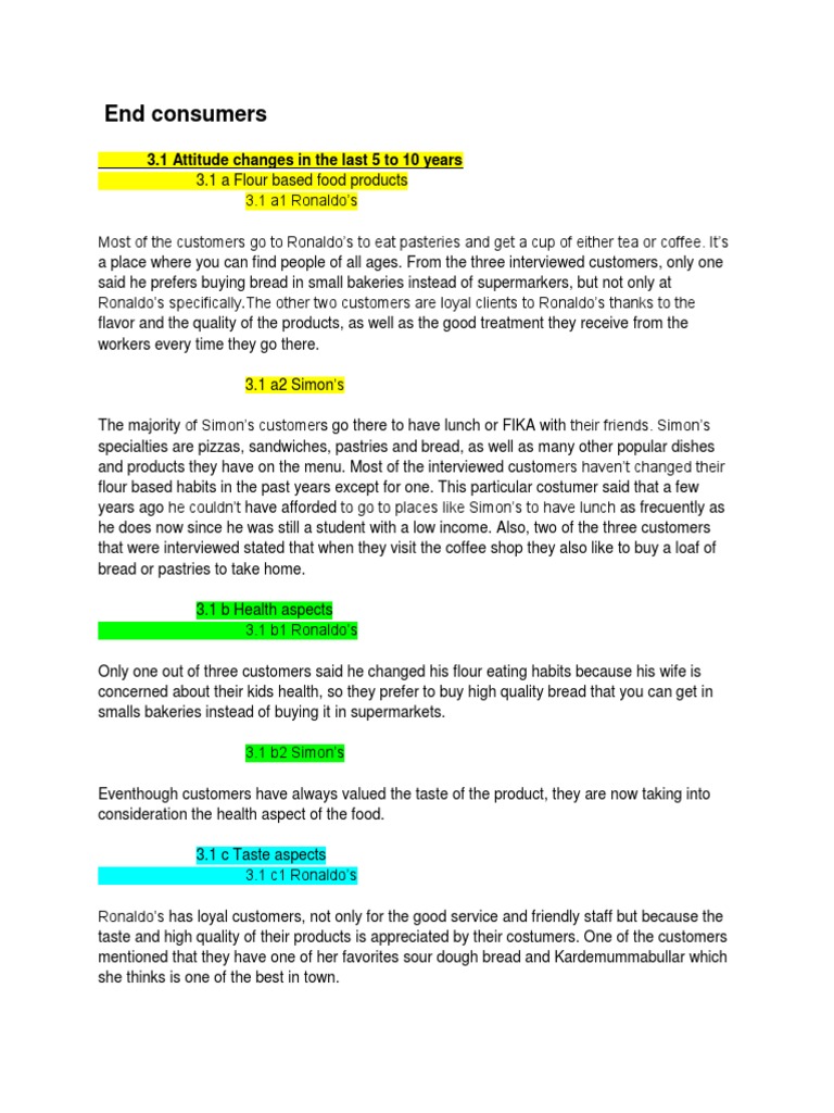 End Consumers: 3.1 Attitude Changes in The Last 5 To 10 Years | PDF ...