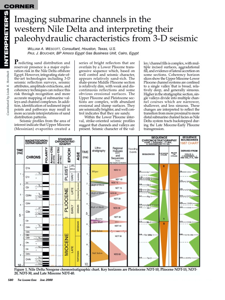 Imaging Channels in Nile Delta | PDF | Stratigraphy | Earth Sciences