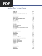 Iata City and Airport Codes | PDF | Airlines | Aviation