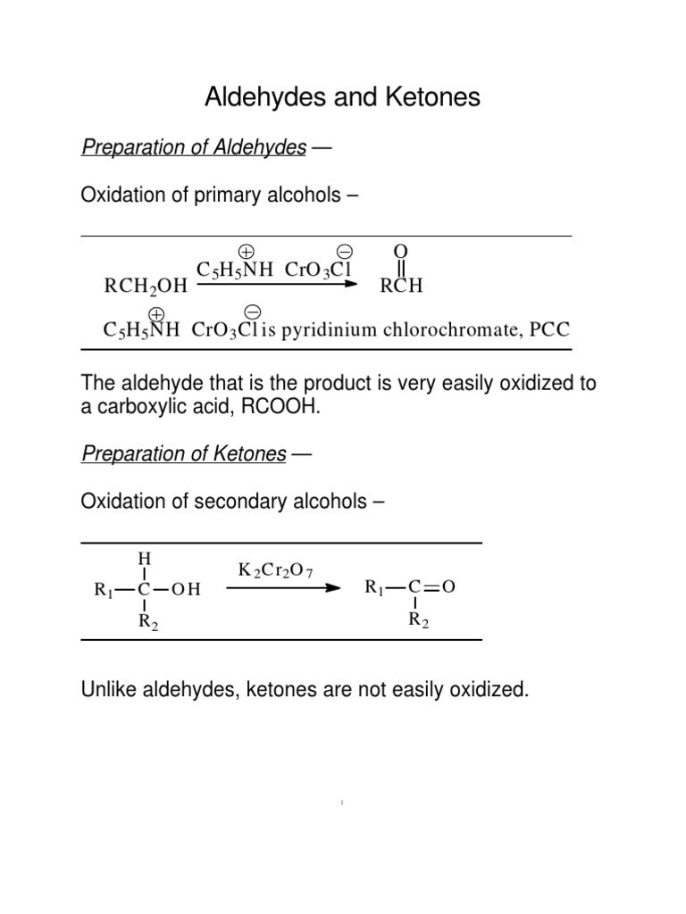 Aldehydes and Ketones | PDF | Aldehyde | Ketone