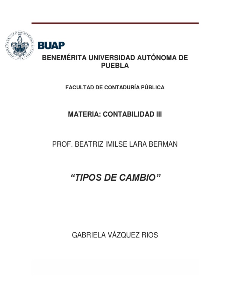 Tipos de Cambio | PDF | Tipo de cambio | Mercado de divisas