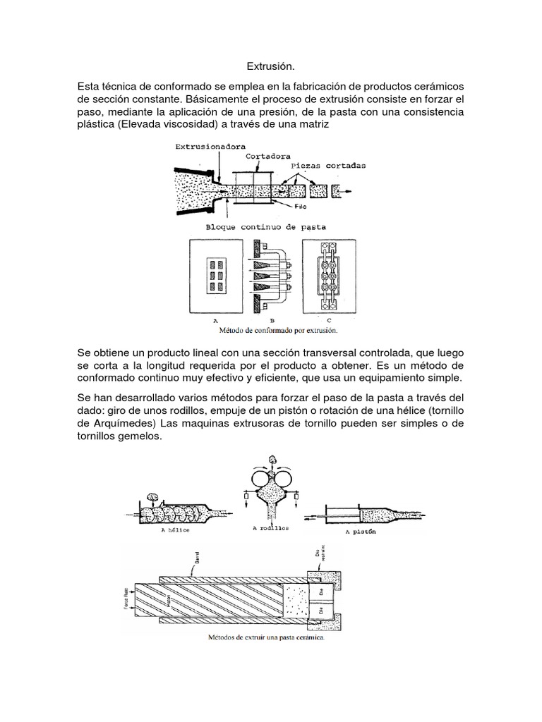 Extrusion | PDF | Extrusión | Pistón