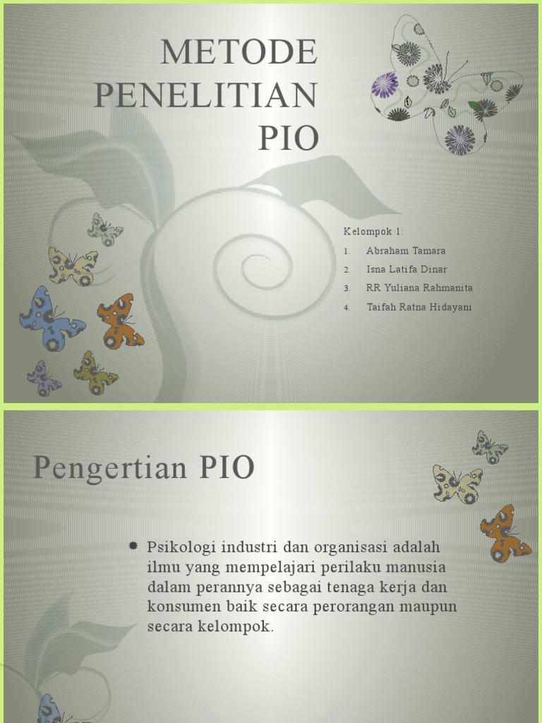 Metode Penelitian Pio | PDF