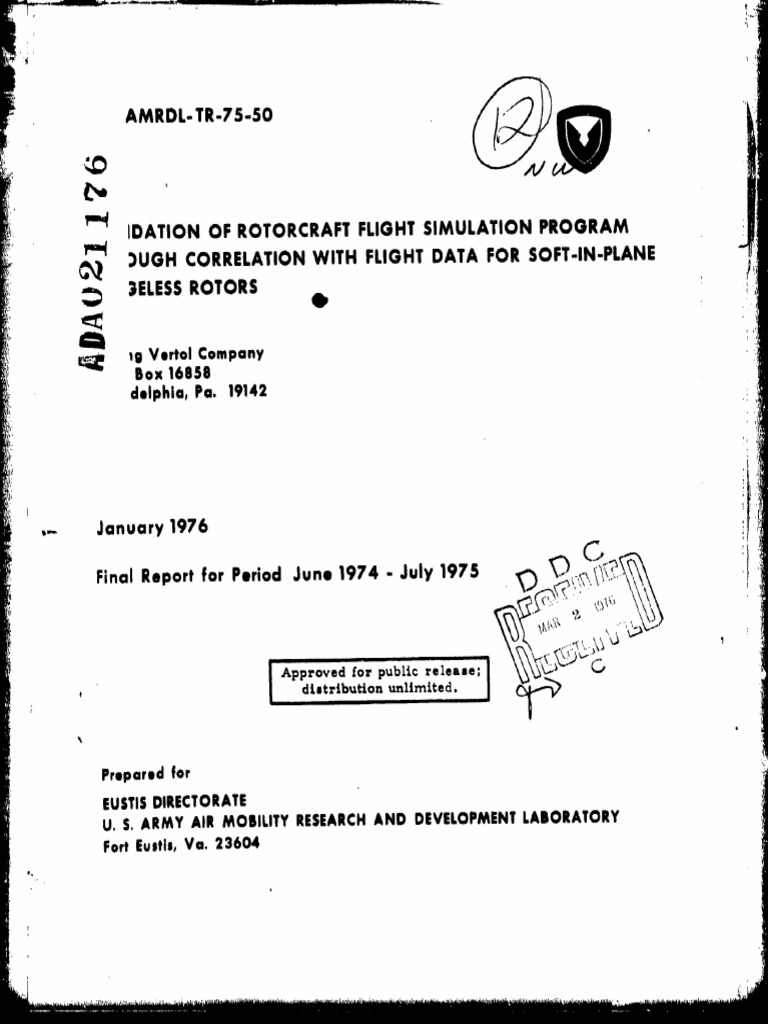 Validation of Rotorcraft Flight Simulation Program Through Correlation ...