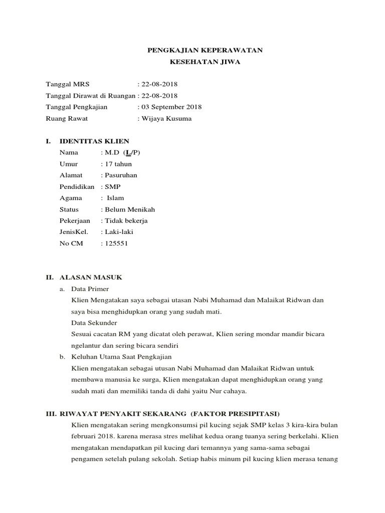 Askep Waham Agama | PDF