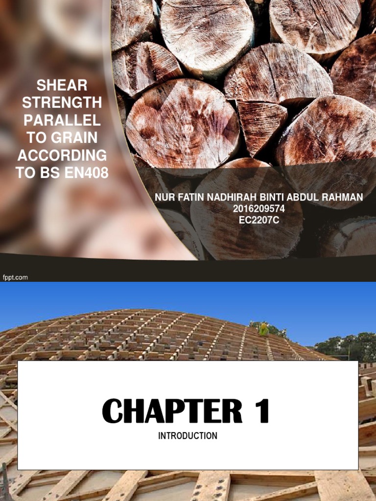Shear Parallel To The Grain | PDF | Lumber | Wood