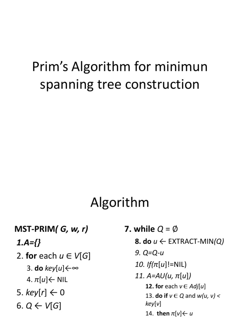 Explanation of Prim | PDF | Graph Theory | Discrete Mathematics