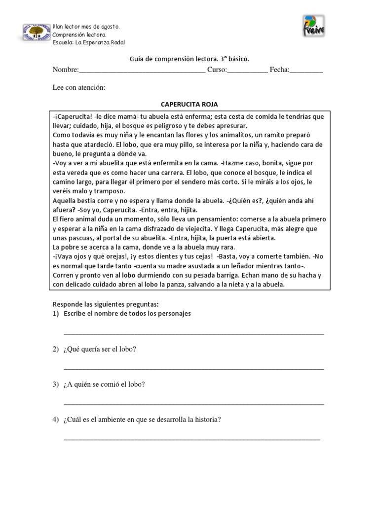 Comprension Lectora | PDF | Hansel y Gretel | Perros