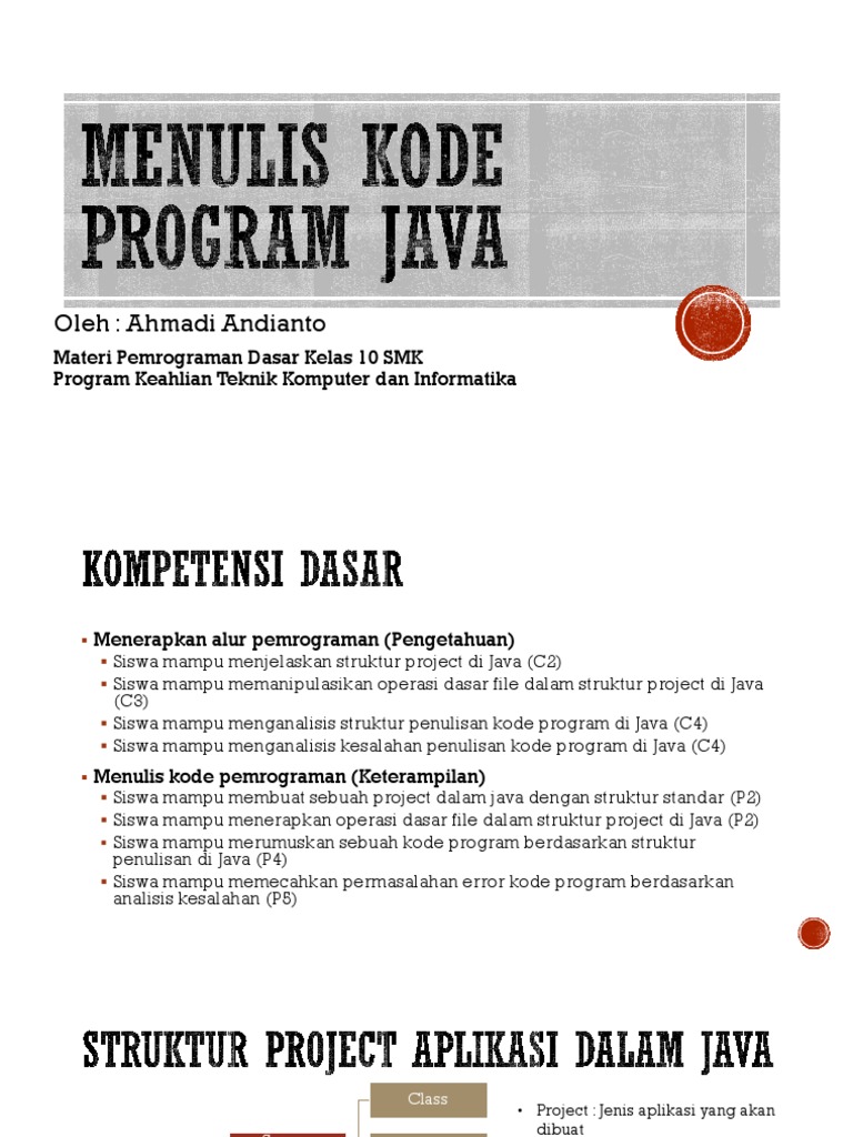 Kode Program Java | PDF