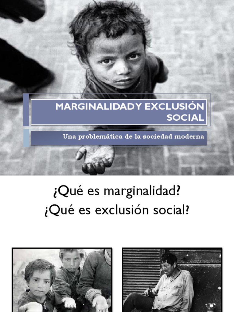 III° Dif - Unidad 5 PPT 1 - Marginalidad y Exclusión Social | PDF ...