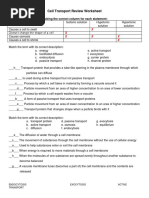 Cellular - Transport - Study - Guide - Answer Key | PDF | Osmosis ...