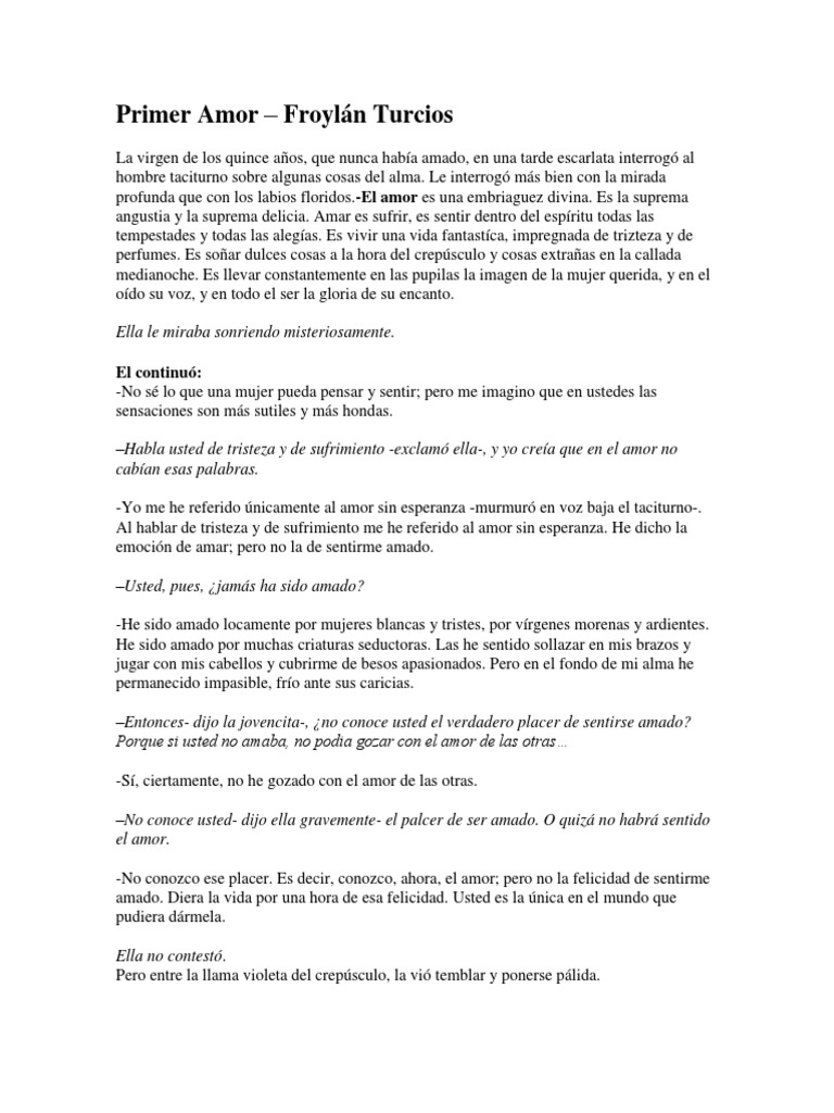 Cuentos de Froylan Turcios Jorge Luis Borges | PDF | Amor | Naturaleza