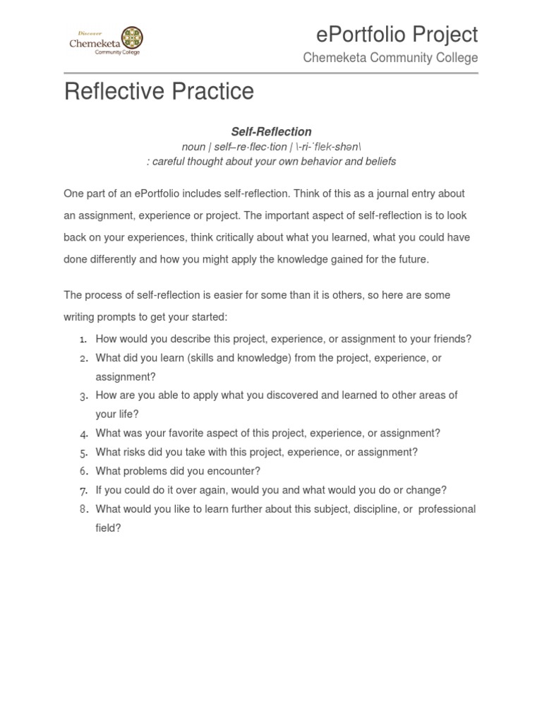 Reflective Practice | PDF