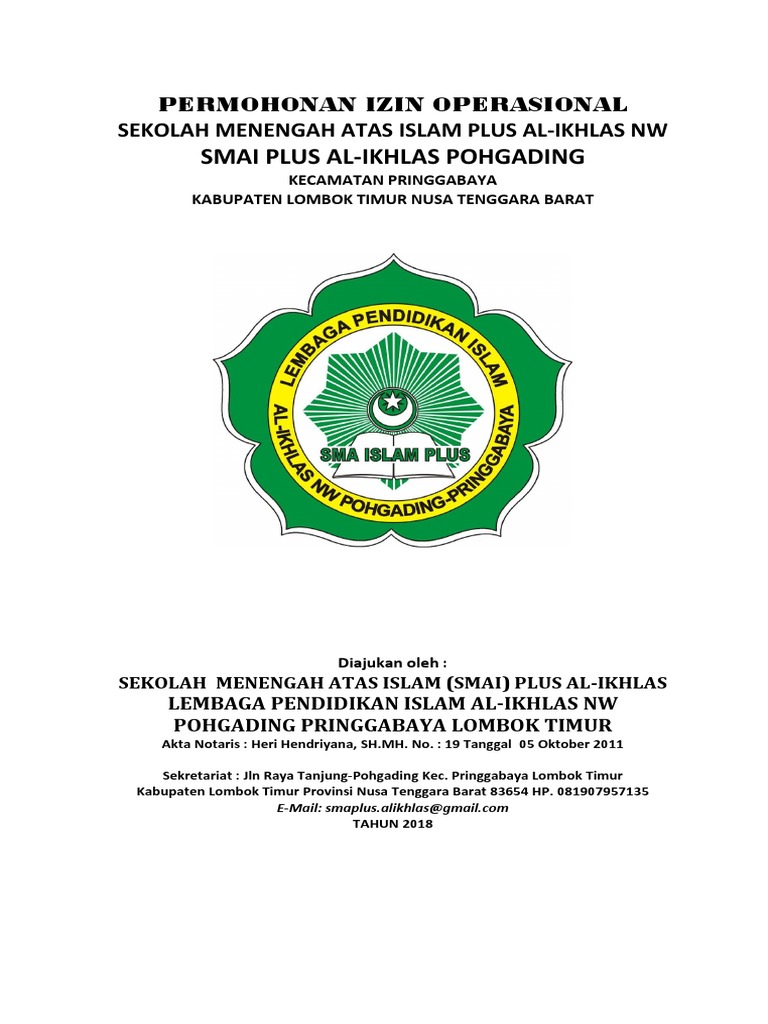 Permohonan Ijin Operasional | PDF