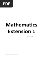 Mathematics Advanced Extension 1 and Extension 2 Reference Sheet PDF ...