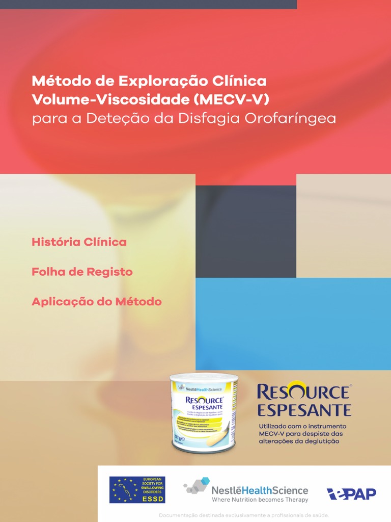 MECV-V Metodo de Exploracion Clinica Viscosidad de Disfagia Orofaringea PDF | PDF