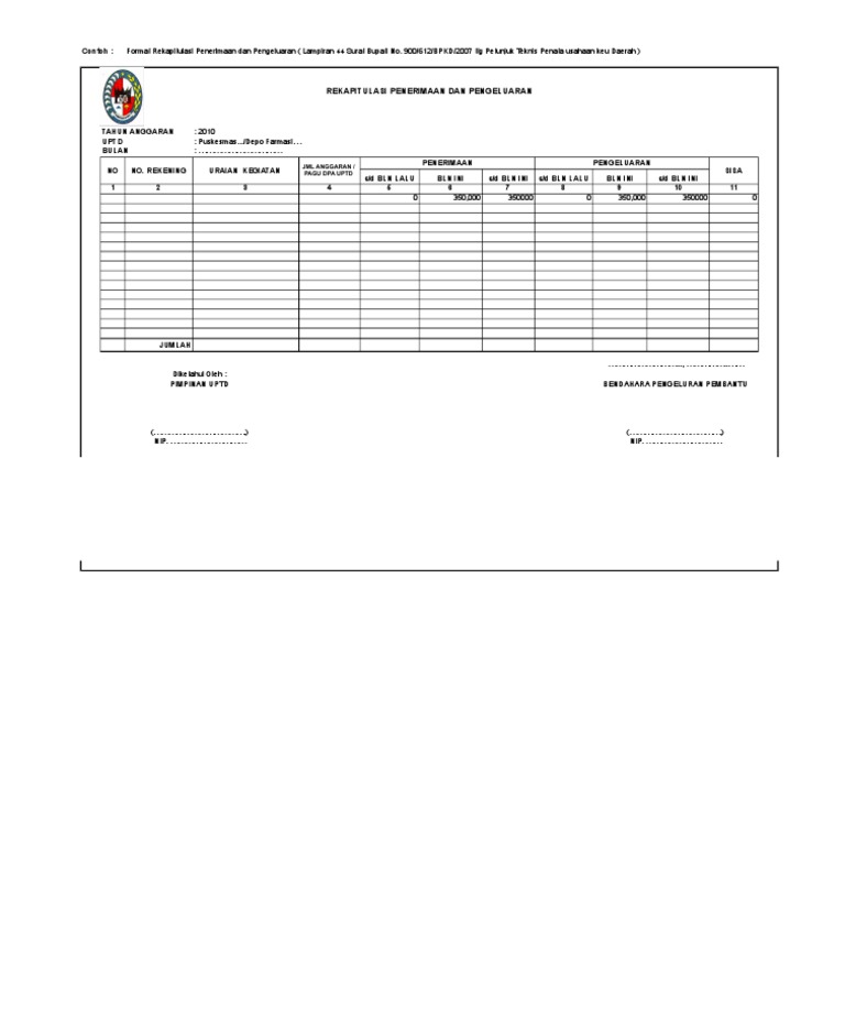 Format Rekap Per Kegiatan | PDF