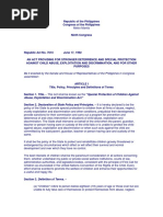 Ra 7610 | PDF | Child Abuse | Human Trafficking