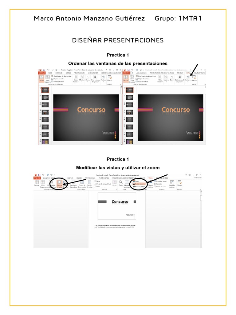 Practica de PowerPoint | PDF | Microsoft PowerPoint | Tecnología de medios