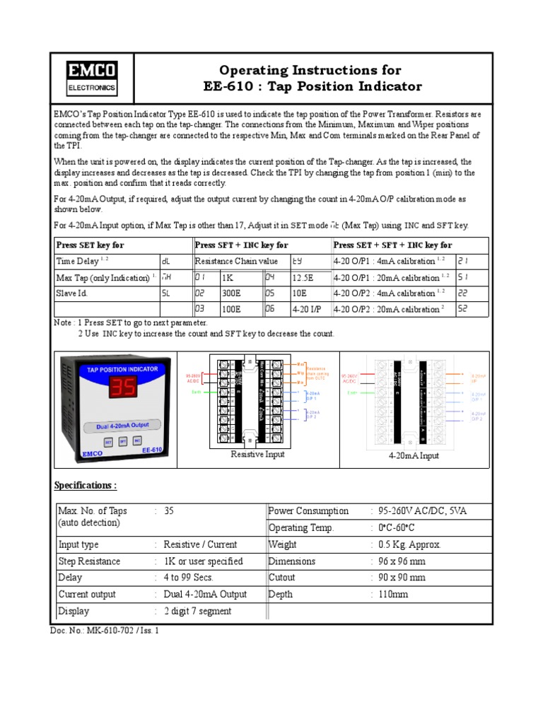 User Manual - EE-610 | PDF | Electrical Engineering | Electronic Engineering