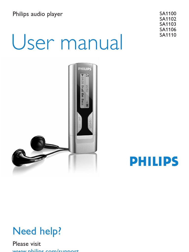 User manual: Philips audio player | Interferencia electromagnetica | Radio