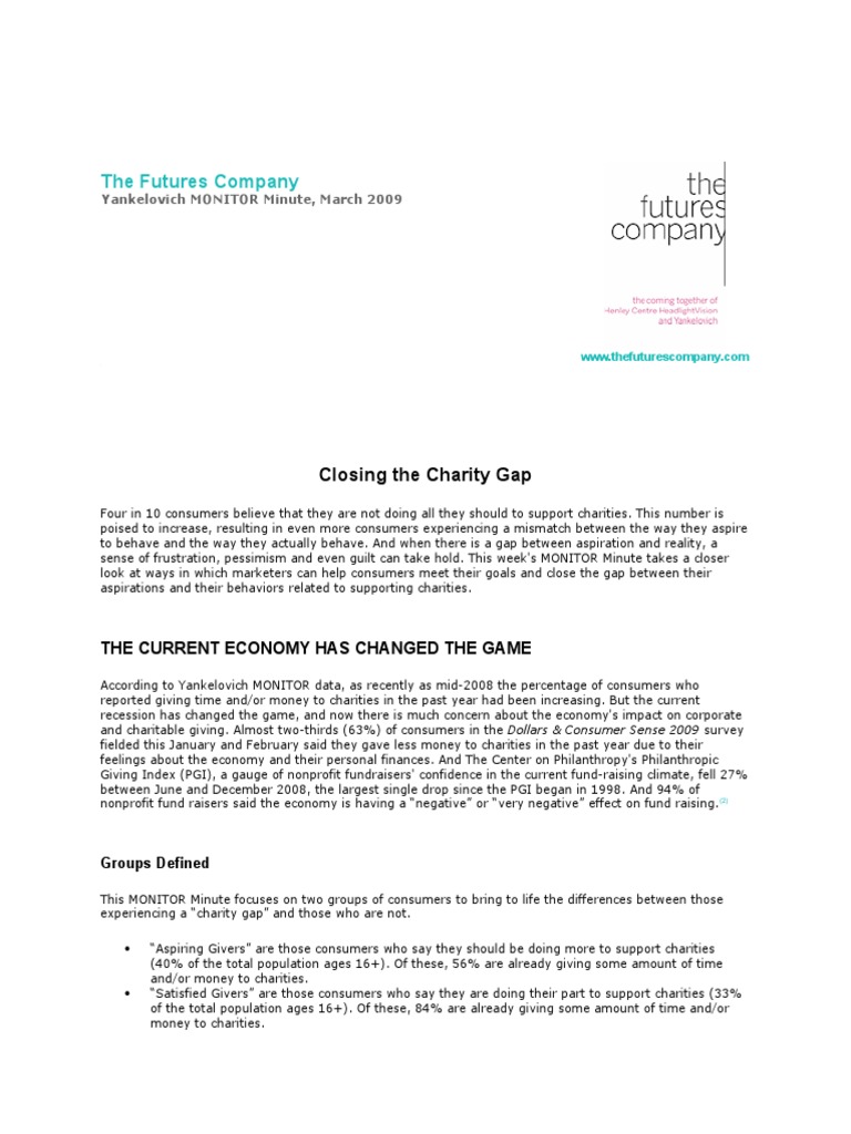Closing The Charity Gap | PDF | Business | Fundraising
