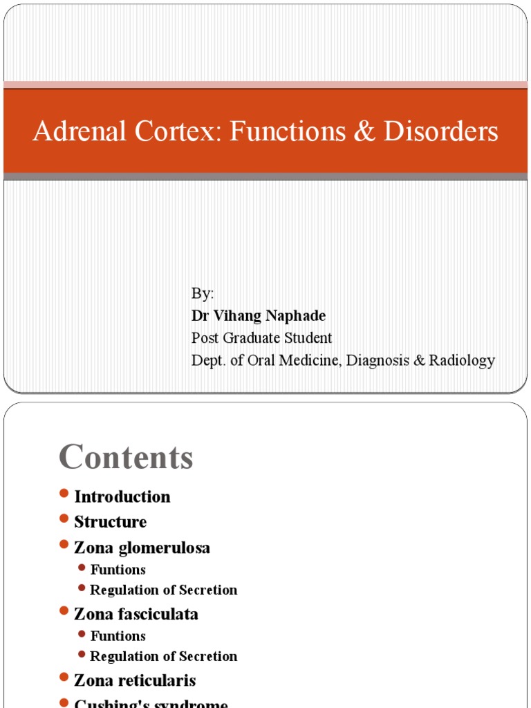 Adrenal Cortex Functions & Disorders Guide | PDF | Adrenal Gland ...