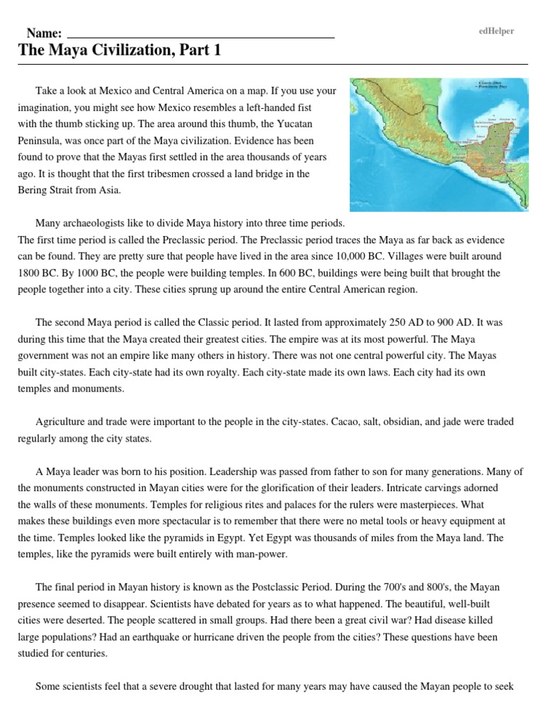 The May Civilization - Part 1 | PDF | Maya Civilization | Yucatán Peninsula