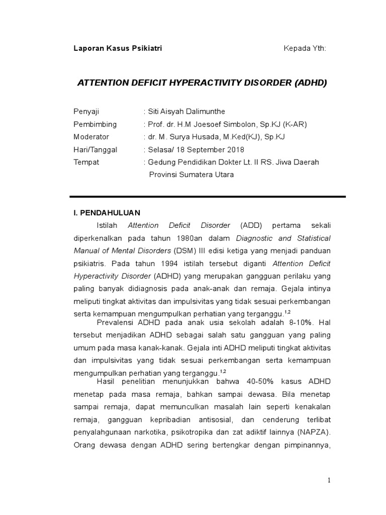 Lapkas Jiwa SAD (Benar) | PDF