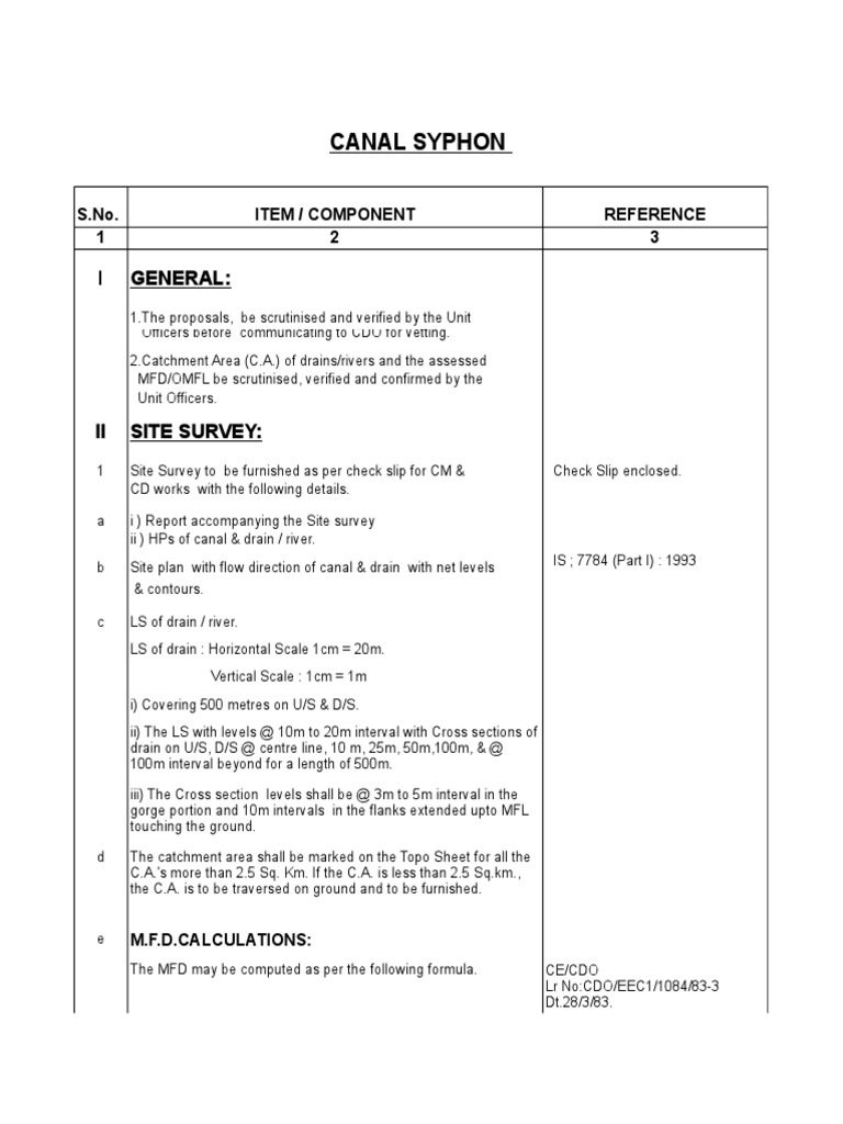 Canal Syphon | PDF | Precast Concrete | Civil Engineering