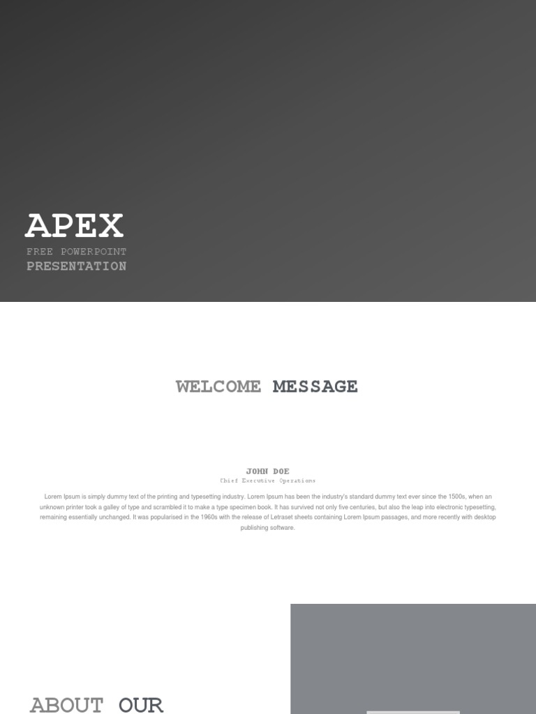 Apex Powerpoint Template | PDF | Printer (Computing) | Text