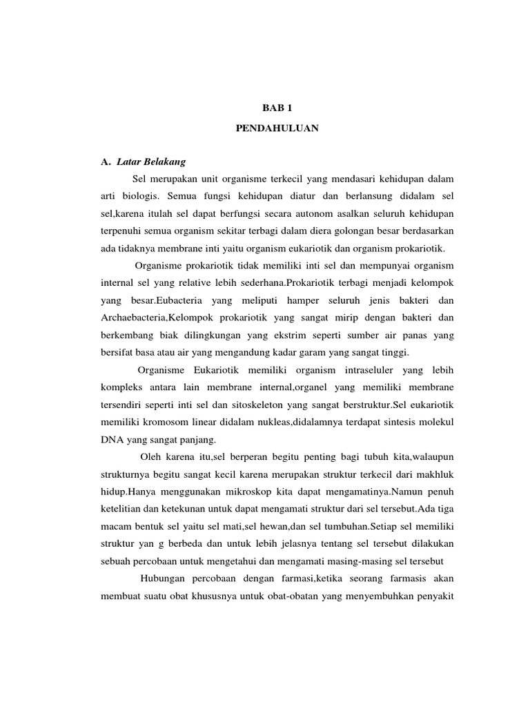 Sel Eukariotik Dan Proka | PDF
