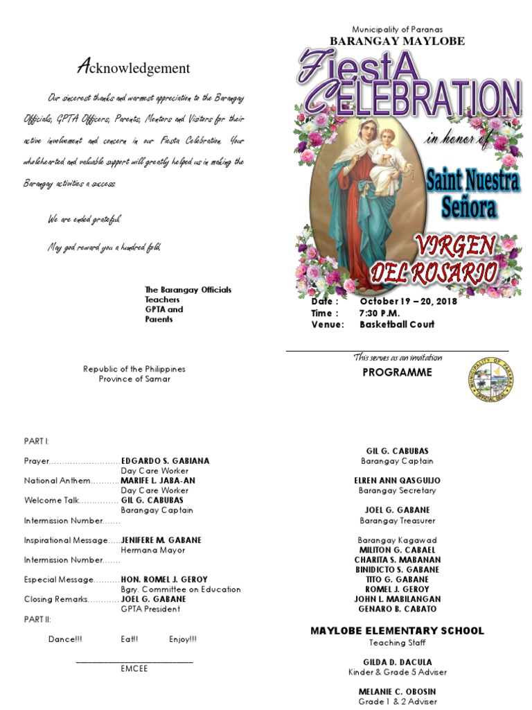 Maylobe Program | PDF