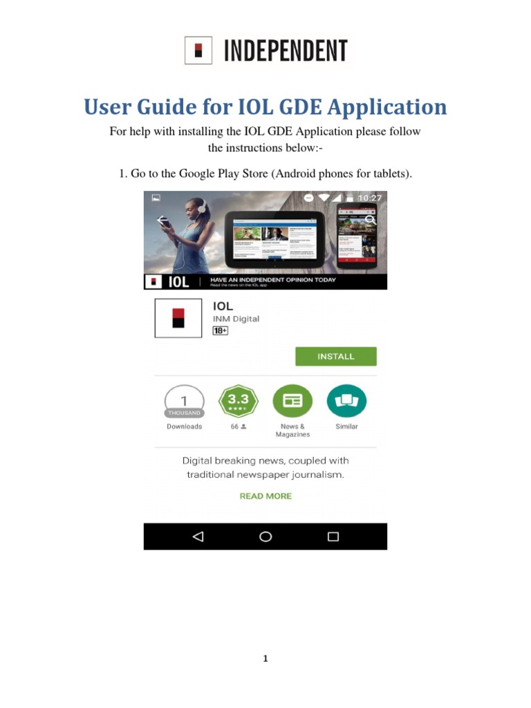 User Guide For IOL GDE | PDF