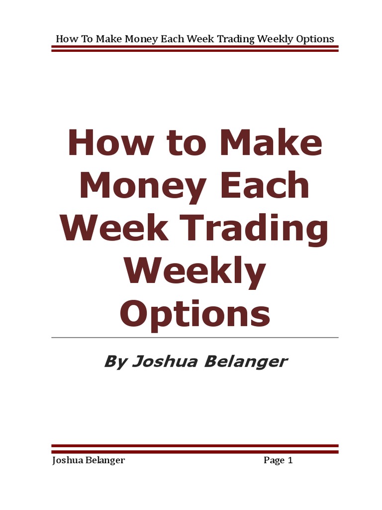 Weekly Options Digital Guide PDF | PDF | Option (Finance) | Moneyness