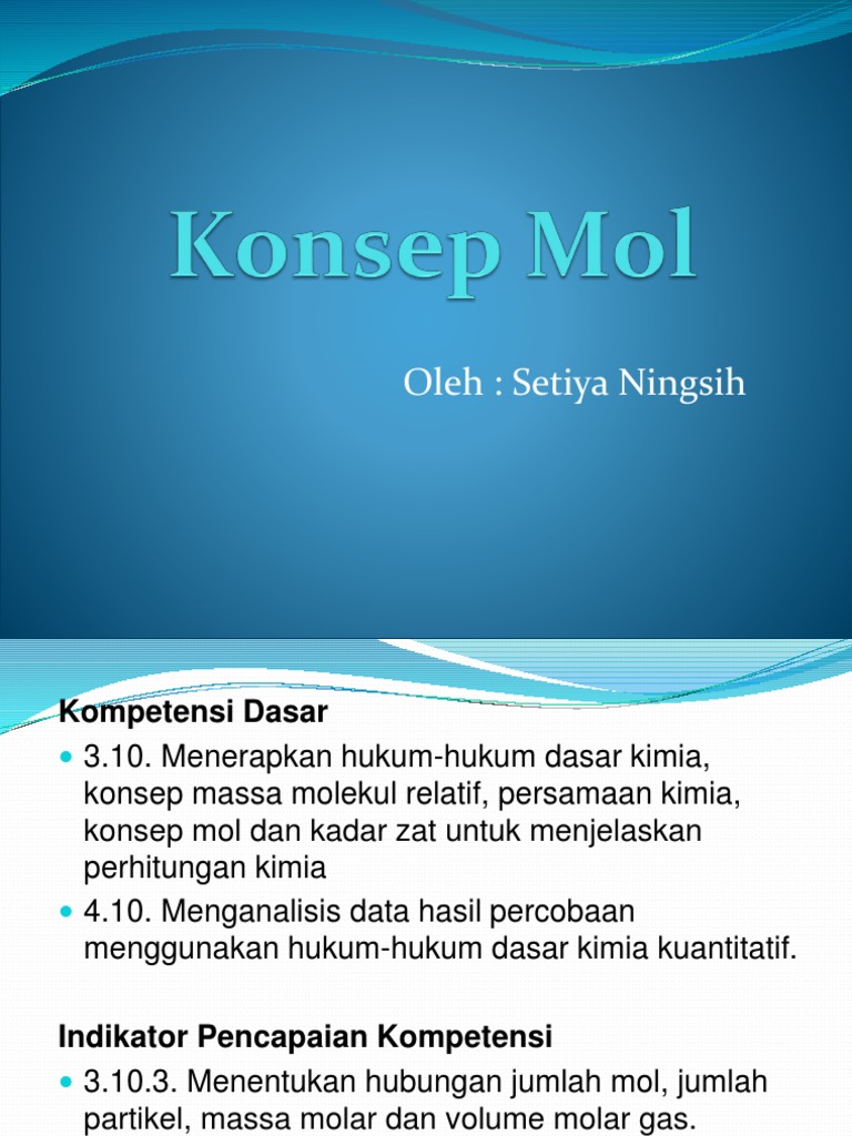 Konsep Mol | PDF