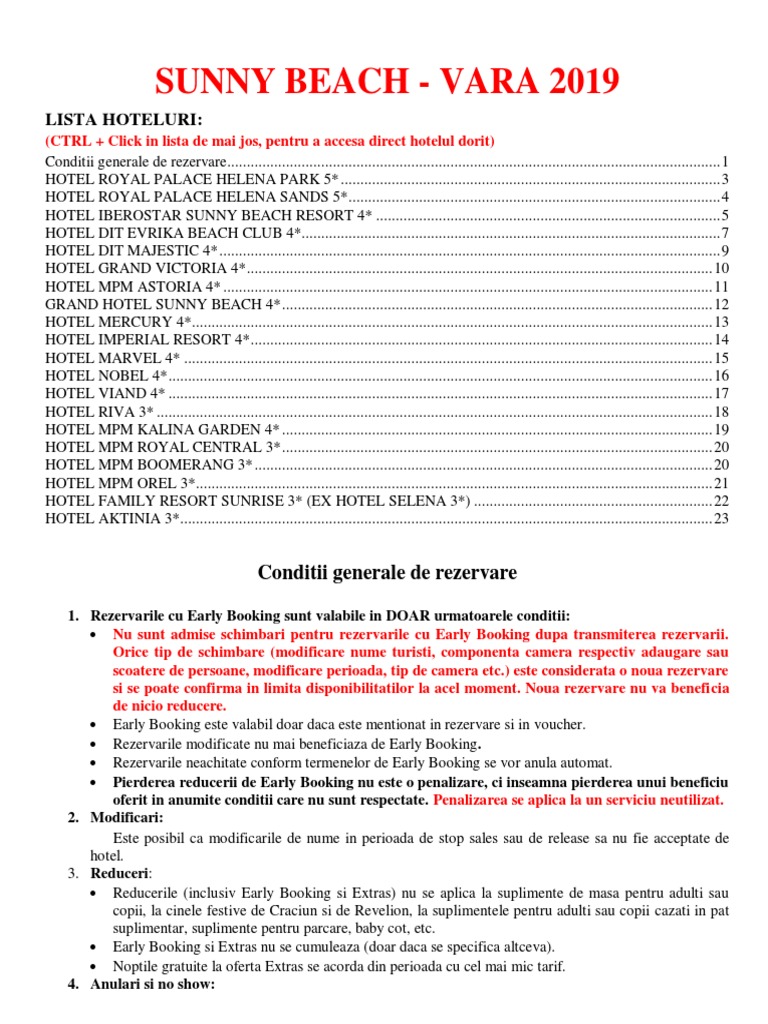 Vara 2019 - Sunny Beach | PDF