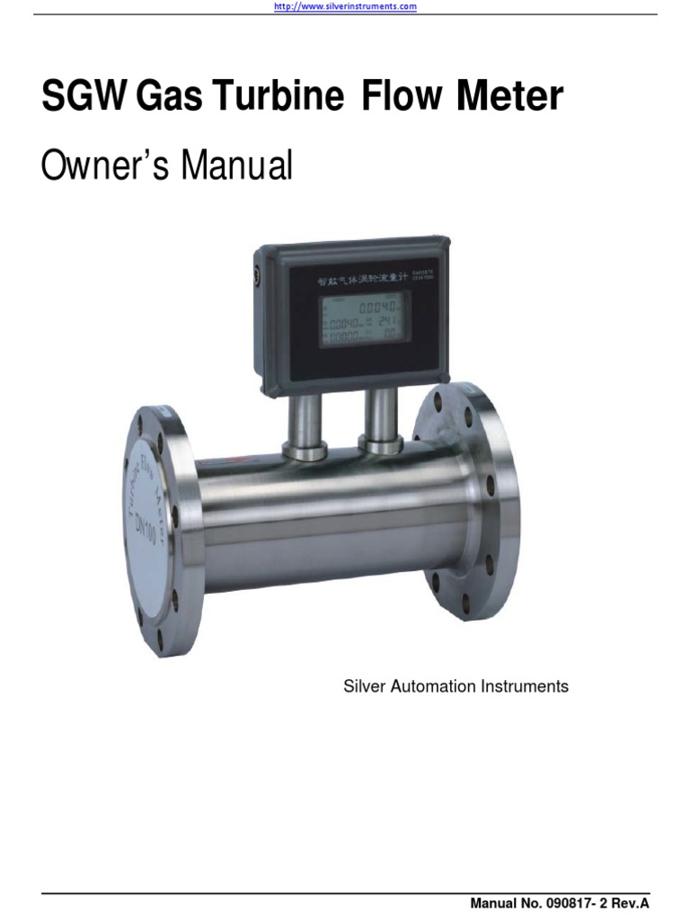SGW Gas Turbine Meter and Natural Gas Flow Meter | PDF | Flow ...