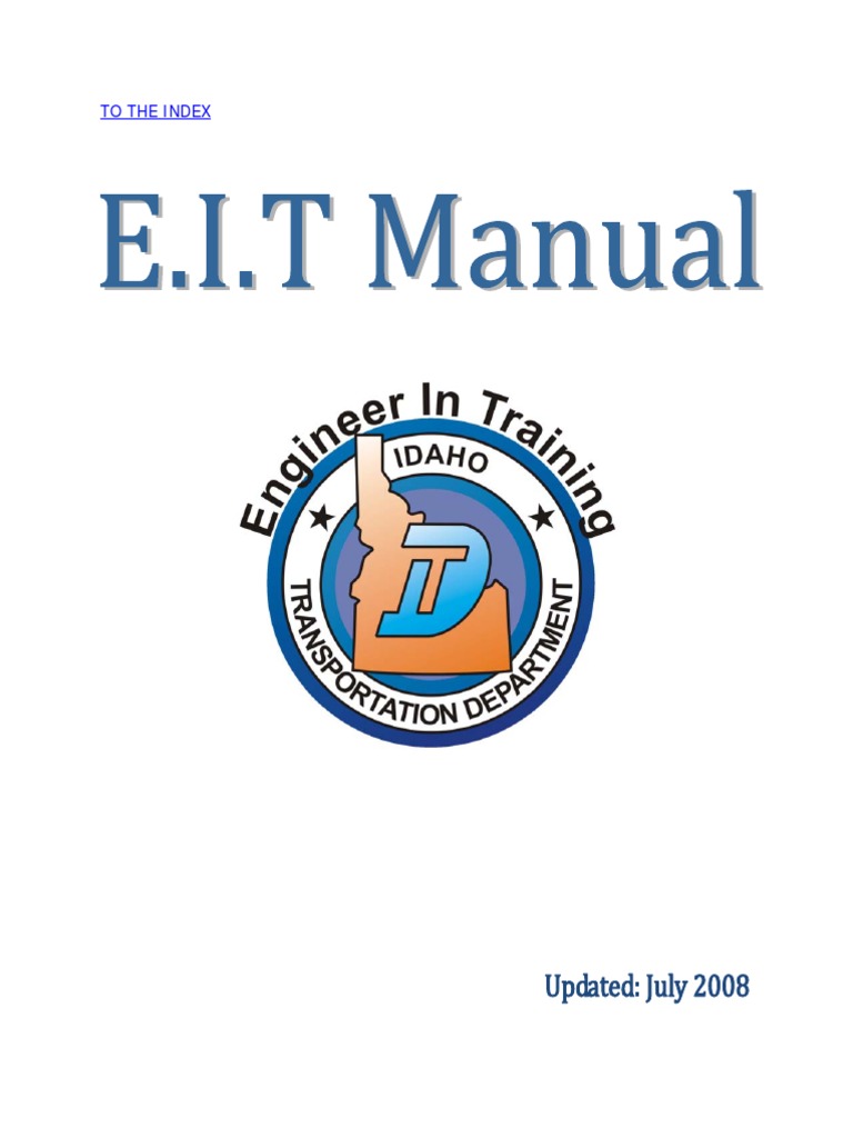 Eit Manual | PDF | Traffic | Mentorship