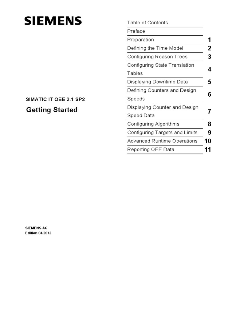 Docengoee21sp2 Oee Gettingstarted Eng | Download Free PDF | Documentation | Databases
