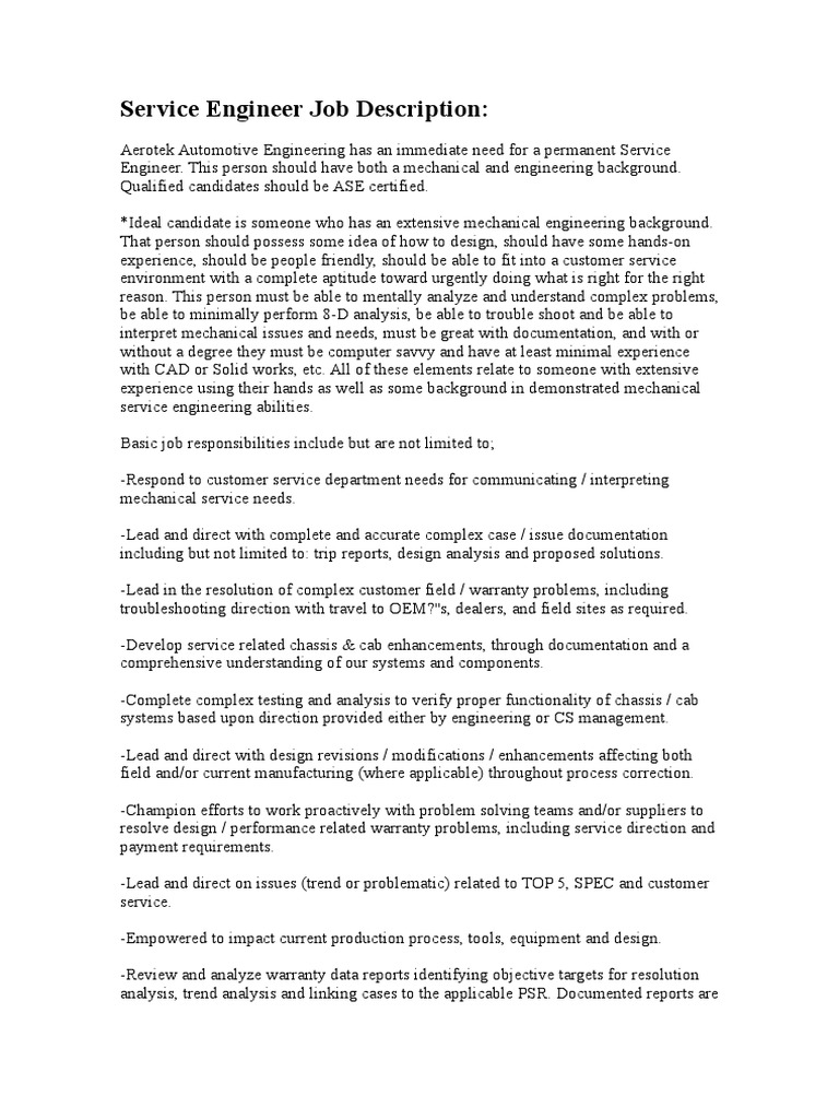 Job Advertisements | PDF | Engineer | Mechanical Engineering