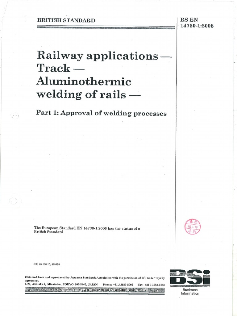 En 14730-1 ATW-Approval of Welding Process | PDF | Electric Heating ...