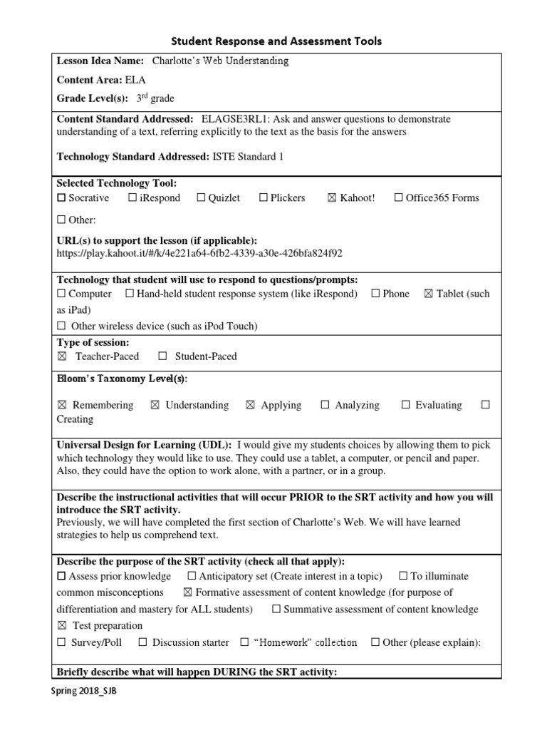 SRT Lesson | PDF | Educational Assessment | Reading Comprehension
