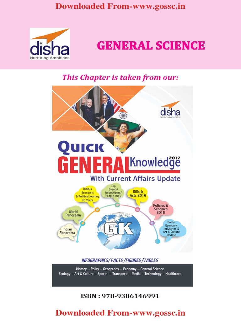 Disha Publication General Science | PDF | Electromagnetic Radiation | Force
