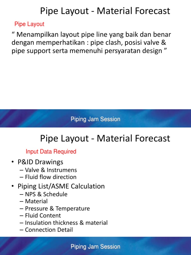 4 - Pipe Lay-Out & MF - 1 | PDF | Technology & Engineering