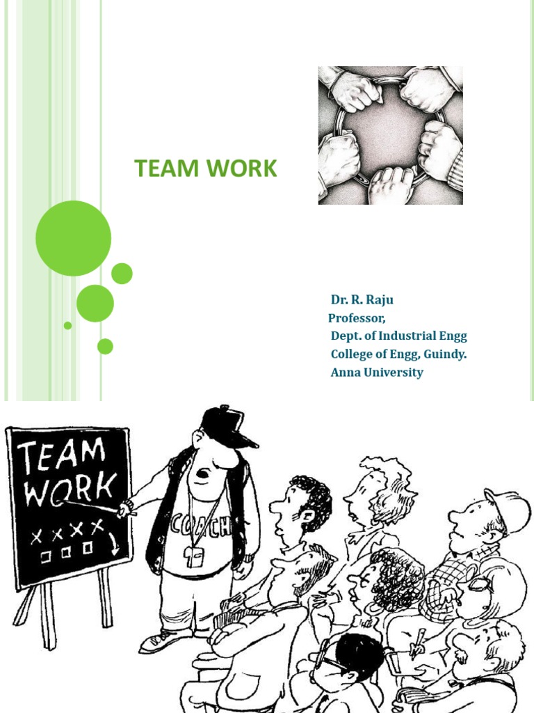 Team Work | PDF | Facilitator | Team Building